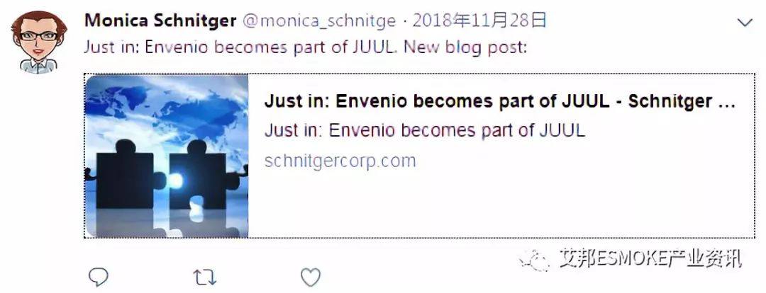 电子烟巨头JUUL 收购工程软件公司Envenio - 电子烟全产业链资讯网